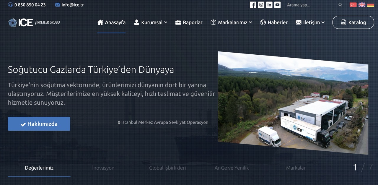 Online Katalog • İCE Şirketler Grubu